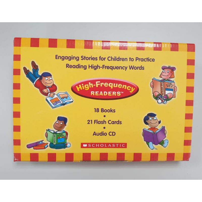 HIGH-FREQUENCY READERS(18 BOOKS & CD & 21 FLASHCARD) | 蝦皮購物