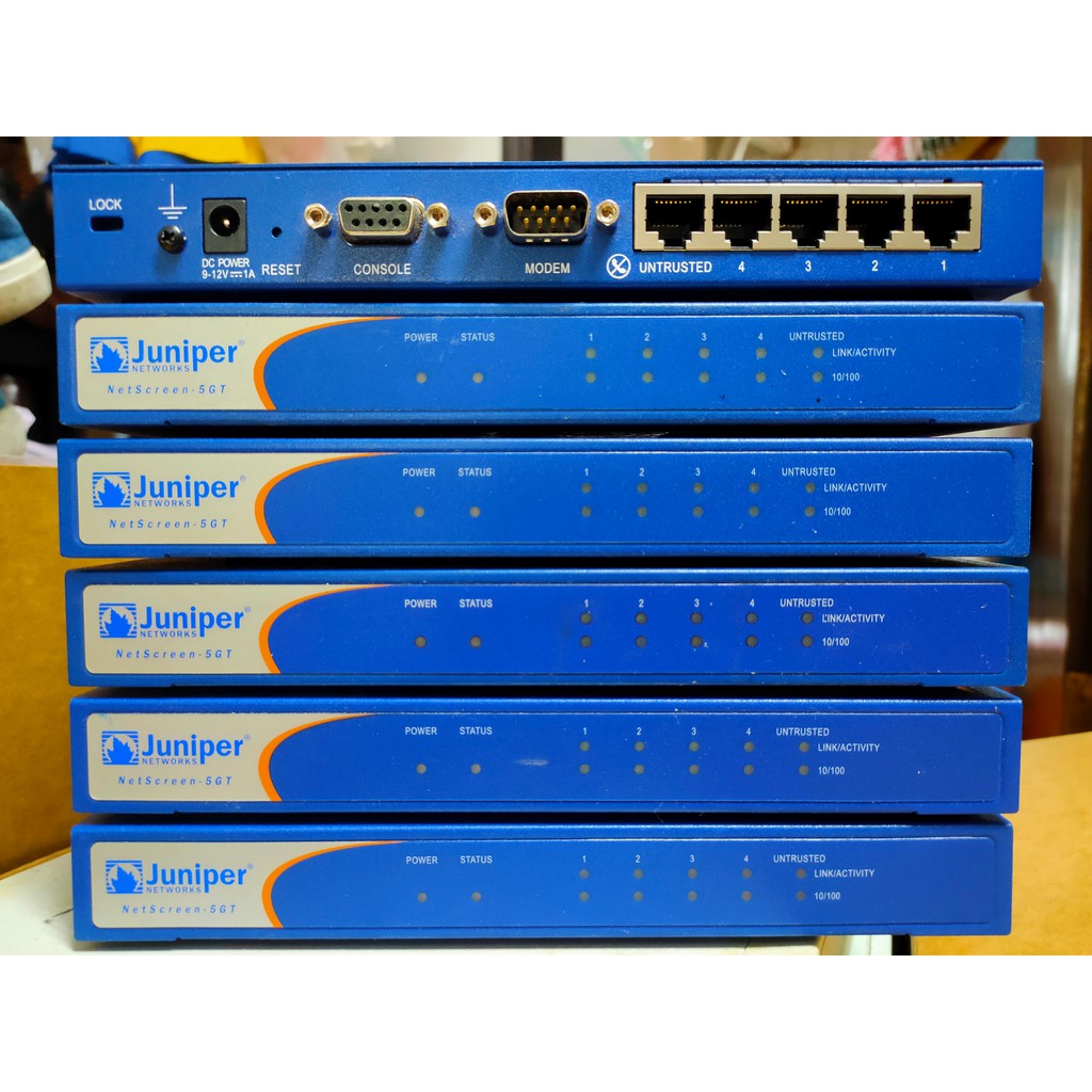 非新品 Juniper NS-5GT 10/100Mbps 10人 整合式網路安全設備 防火牆 5埠10BASE-T | 蝦皮購物