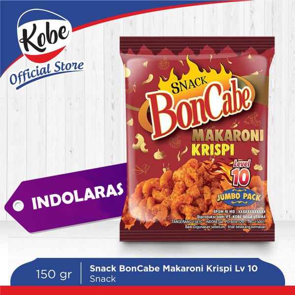 Kobe Snack Bon Cabe Makaroni Krispi Level 10 150 Gram | 蝦皮購物