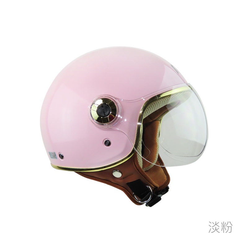 華泰 安全帽 K-808A 素色 金緻風 飛行帽 K808A 半罩 全拆洗 金色邊框 透氣 輕量 涼感《比帽王》 | 蝦皮購物