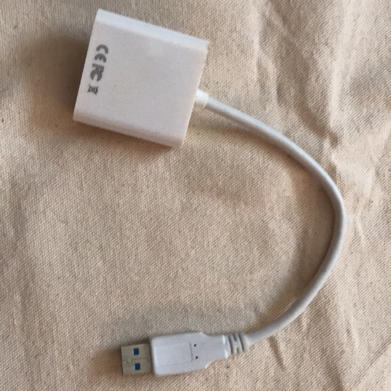 降價 K-Line usb 3.0 to VGA 外接擴展顯示卡 白色 | 蝦皮購物