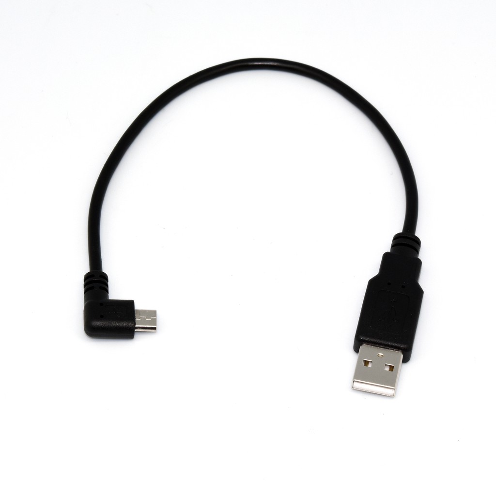 fujiei Micro USB L型彎頭傳輸充電線(USB公-micro B) 25CM 支援3A超大電流閃電快充 | 蝦皮購物