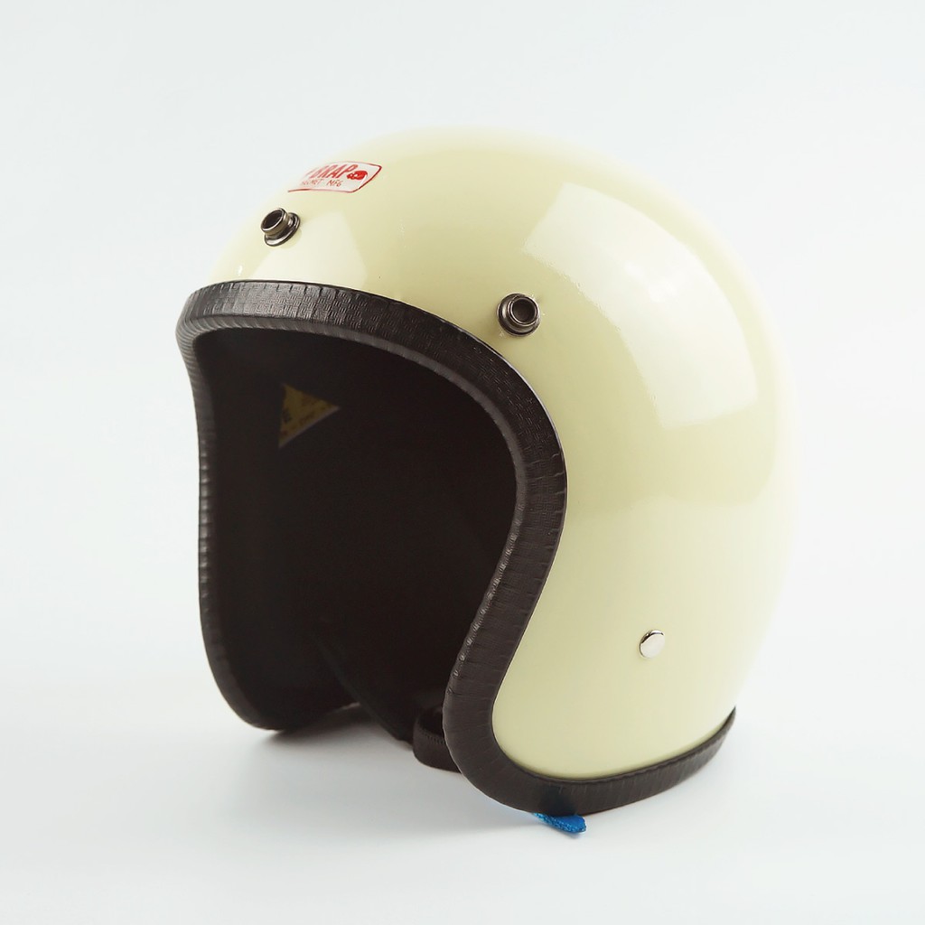 Knockout】Brap Helmet 小帽體 復古 安全帽 玻璃纖維 烤漆 米白 500tx | 蝦皮購物