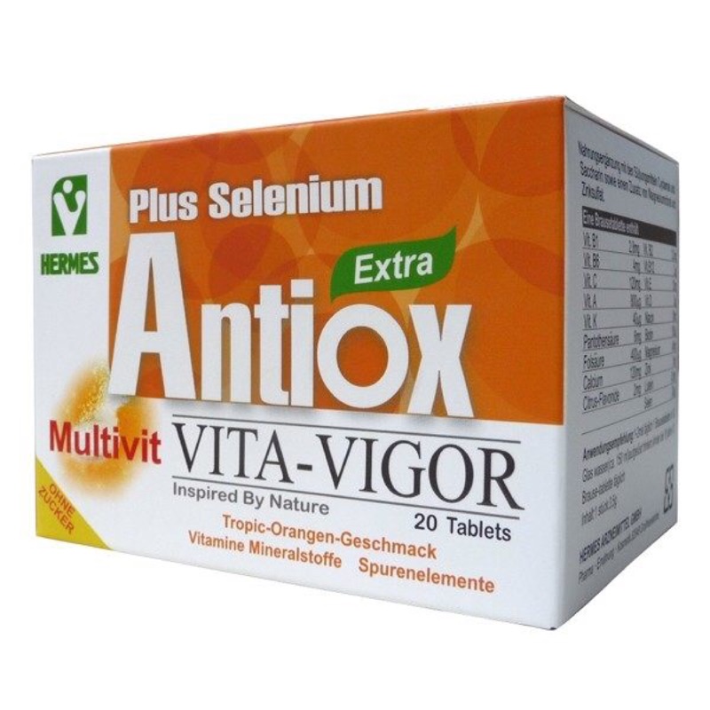 德國 原裝進口 HERMES 抗氧化發泡錠 每日保健 Antiox VITA VIGOR | 蝦皮購物