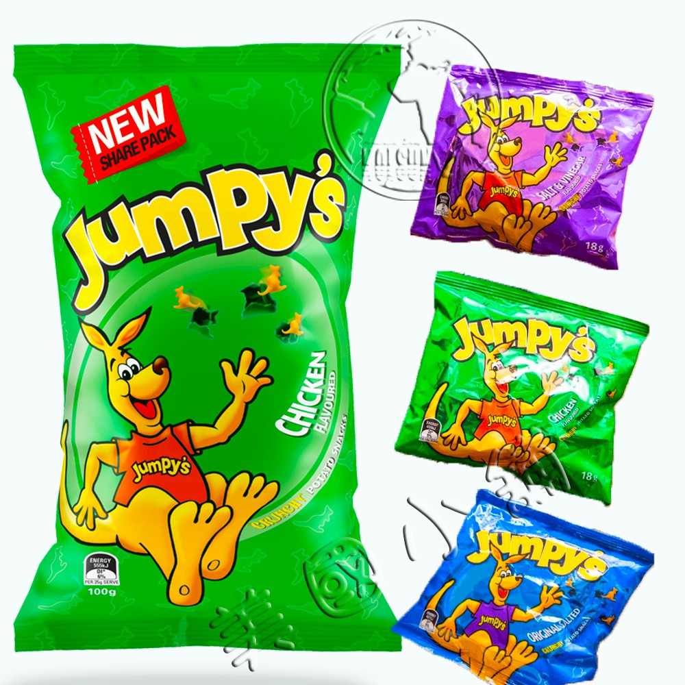 🔥新貨到🔥澳洲進口 JUMPY'S 3D袋鼠歡樂包 袋鼠餅乾 100g & 18g | 蝦皮購物