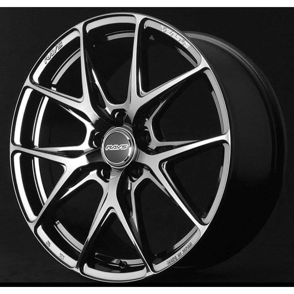 高雄人人輪胎 Rays Versus VV21S 19吋 鋁圈 5孔114.3 5孔112 5孔108 YNJ 電鍍黑 | 蝦皮購物
