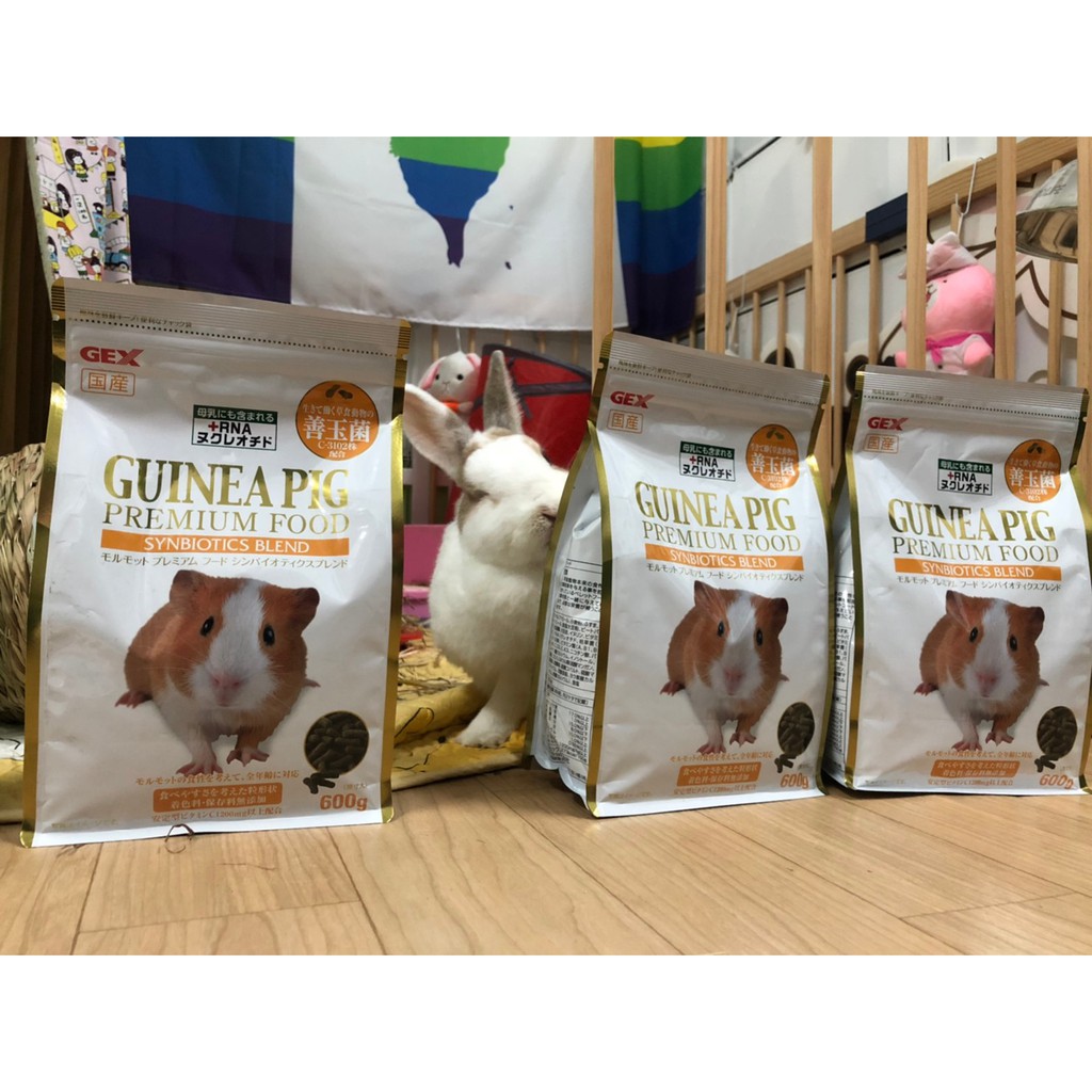 GEX モルモットプレミアムフード シンバイオティクスブレンド 600g×4袋 国産 沖縄別途送料 【送料無料/新品】