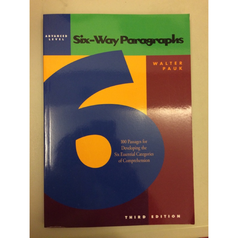 six way paragraphs advanced level 學測英文 | 蝦皮購物