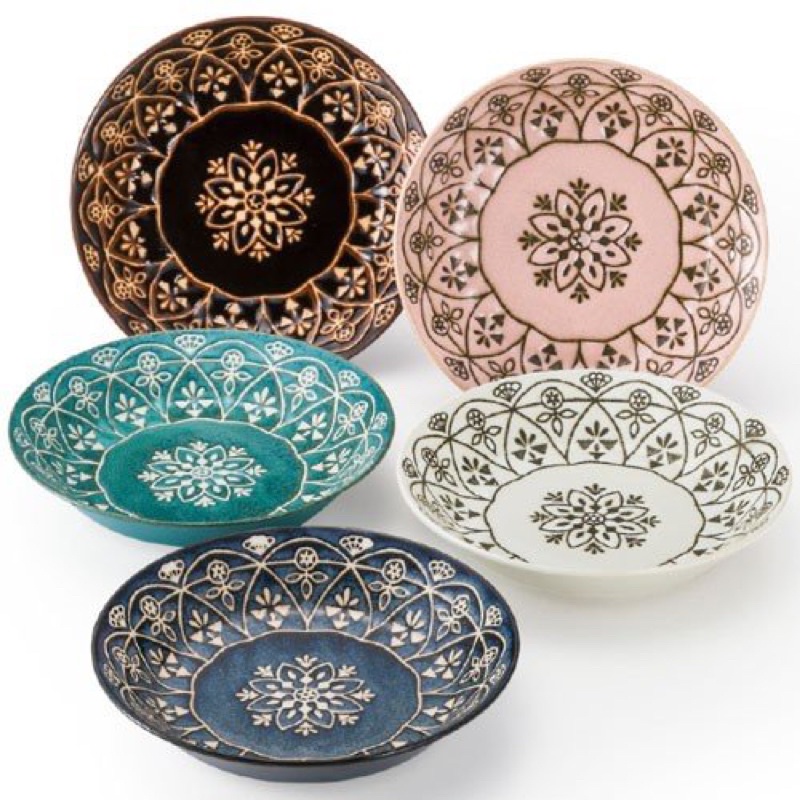 MARUSAN KONDO 日本製 摩洛哥風格 20.5cm盤5入組 | 蝦皮購物