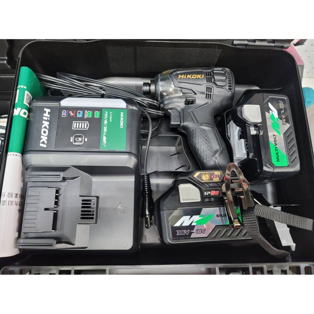 公司貨 日本製 限定色 日立 HIKOKI WH36DA (黑金 / 白金) 36V 充電式 無刷 衝擊起子機 | 蝦皮購物