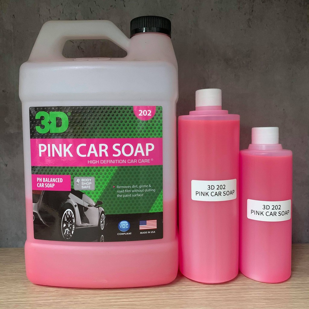 【WM】 3D PINK CAR SOAP 粉紅洗車精 中性泡沫精 250ml 500ml分裝 汽車美容 洗車diy | 蝦皮購物