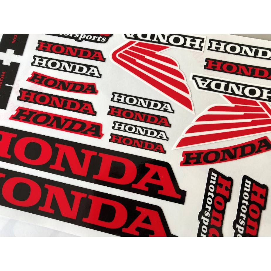 HONDA 大翅膀 motorspo CBR HRC RR MSX Monkey 貼紙 3M motoGP 防水 貼紙組 | 蝦皮購物