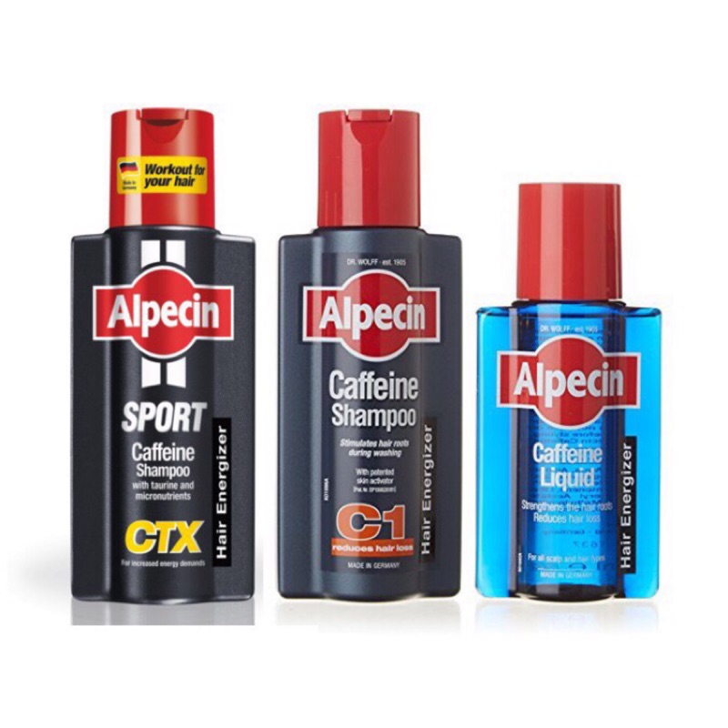 現貨 德國 Alpecin 咖啡因 C1 一般型 CTX 運動型 洗髮精 洗髮露 250ml | 蝦皮購物