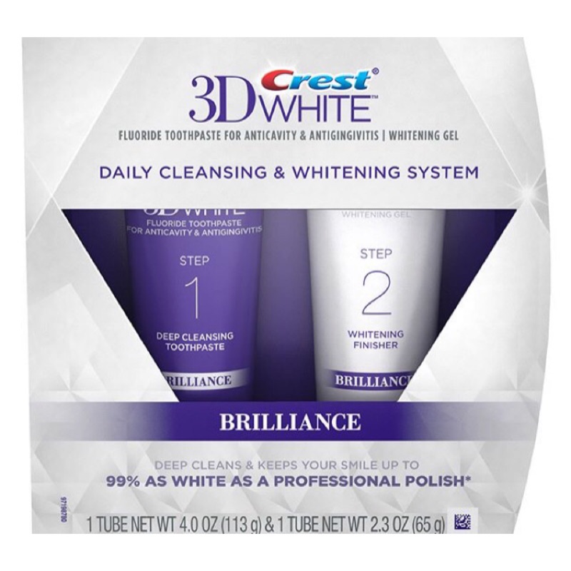 Crest 3D White Brilliance 2 Step toothpaste | 蝦皮購物