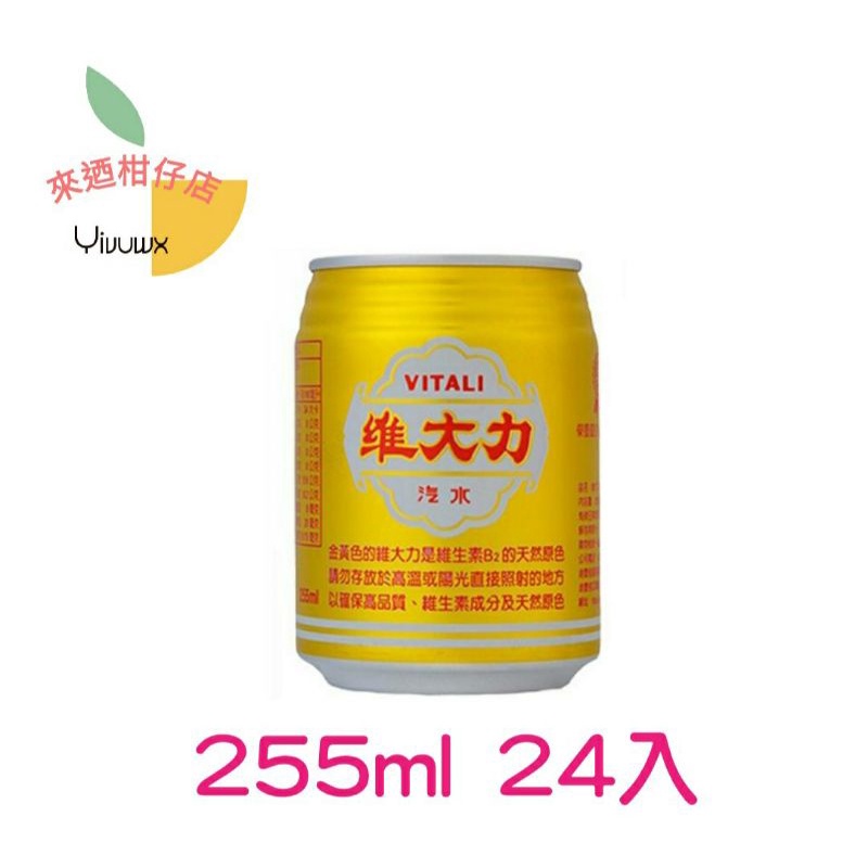 (蝦皮代開發票)VITALI 維大力 汽水 255 ml24入 | 蝦皮購物