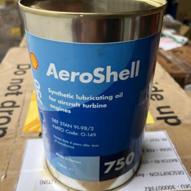 【殼牌Shell】航空用渦輪機油、AeroShell Turbine Oil 750、946ml/罐、12罐/箱【單買】 | 蝦皮購物