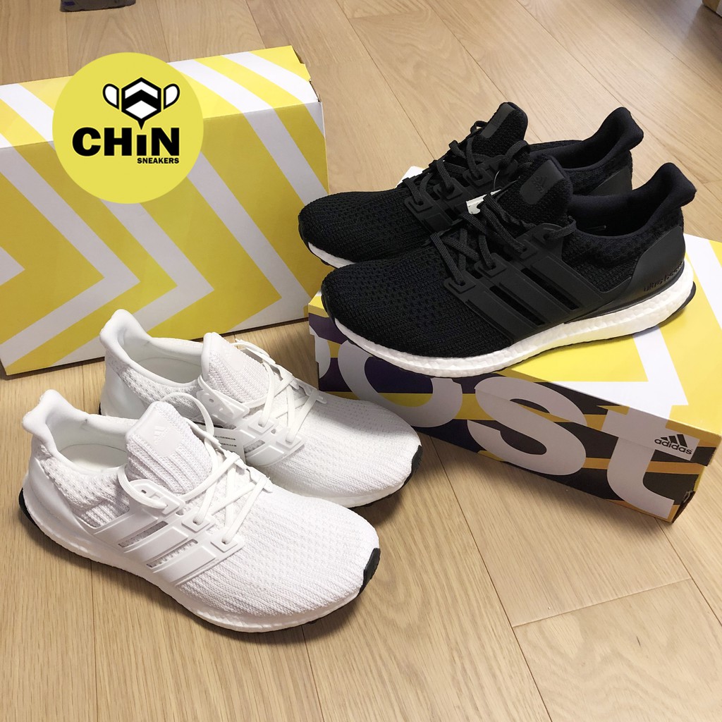 ☆CHIN代購☆Adidas UltraBoost 4.0 DNA 黑白 全白 馬牌底 FY9318 FY9120 男 | 蝦皮購物