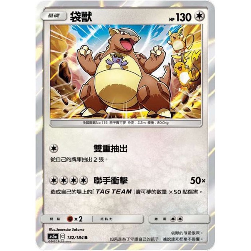 寶可夢 中文版 PTCG R 袋獸 閃卡 第三彈 | 蝦皮購物