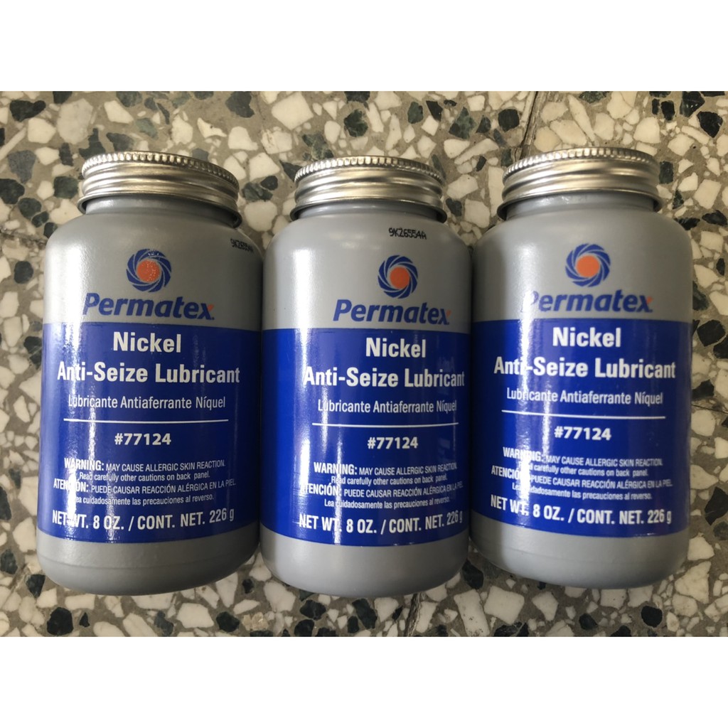 鹿洋五金 Permatex 77124 Nickel Anti-Seize 太陽牌 鎳質螺絲防卡劑(226g)(8OZ) | 蝦皮購物