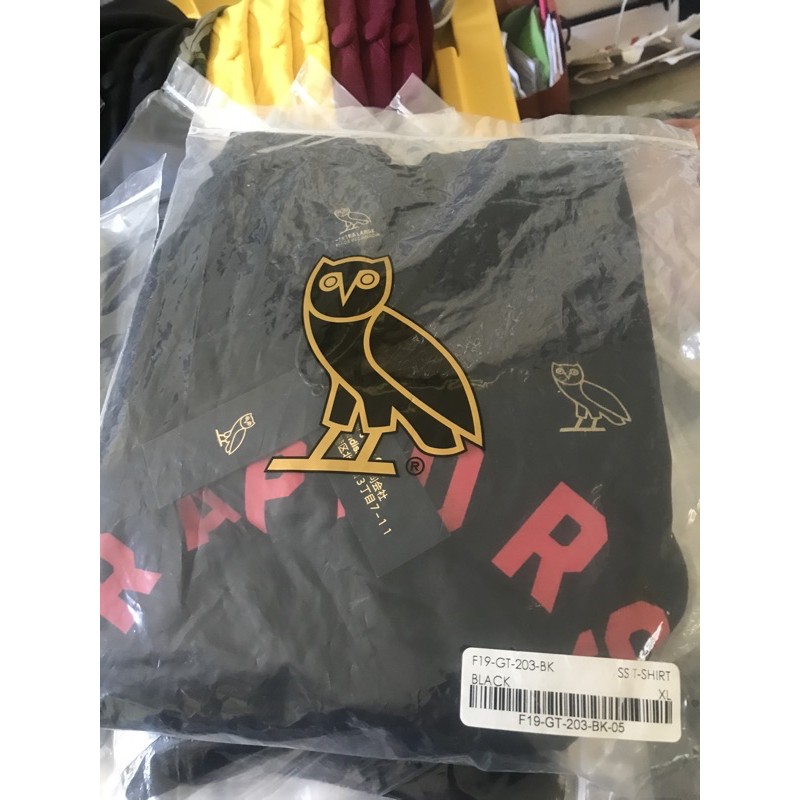 raptors ovo men arched wordmark tee drake | 蝦皮購物