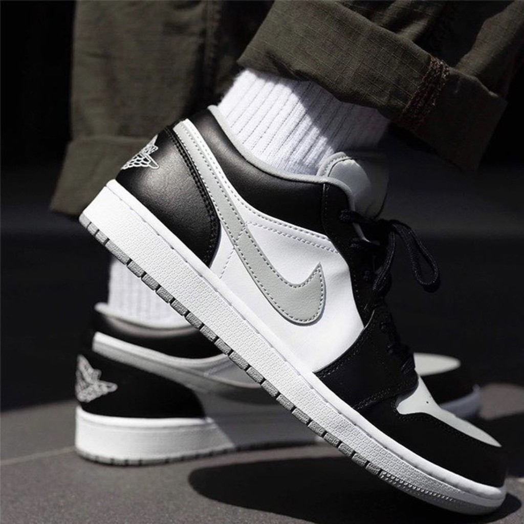 柯拔 Air Jordan 1 Low Black Medium Grey 553558-040 AJ1 影子 | 蝦皮購物