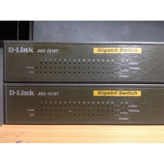 16埠交換式集線器D-Link DGS-1216T網絡智能10/100/1000 + 2組合SFP機架式開關 | 蝦皮購物