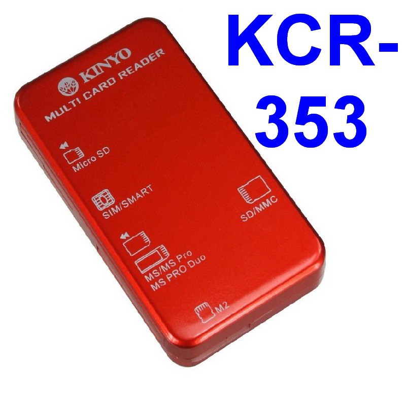 小港數位【可刷卡】KINYO KCR-353 多合一 晶片讀卡機【可讀SIM卡】ATM 自然人 電子錢包 | 蝦皮購物