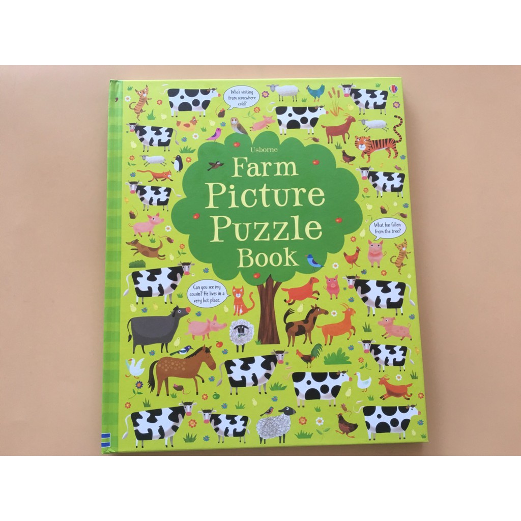 《預購》Usborne Farm Picture Puzzle Book 尋找與發現 附答案 | 蝦皮購物