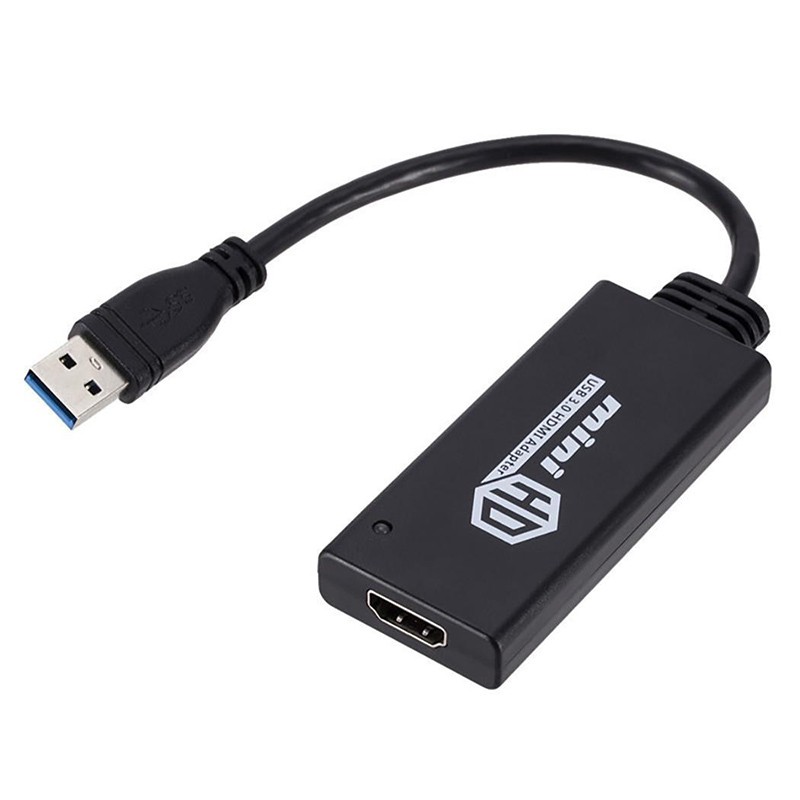 USB 3.0 TO HDMI 影像訊號線 外接顯示卡 USB轉HDMI 轉接線 支援W8 1080P | 蝦皮購物