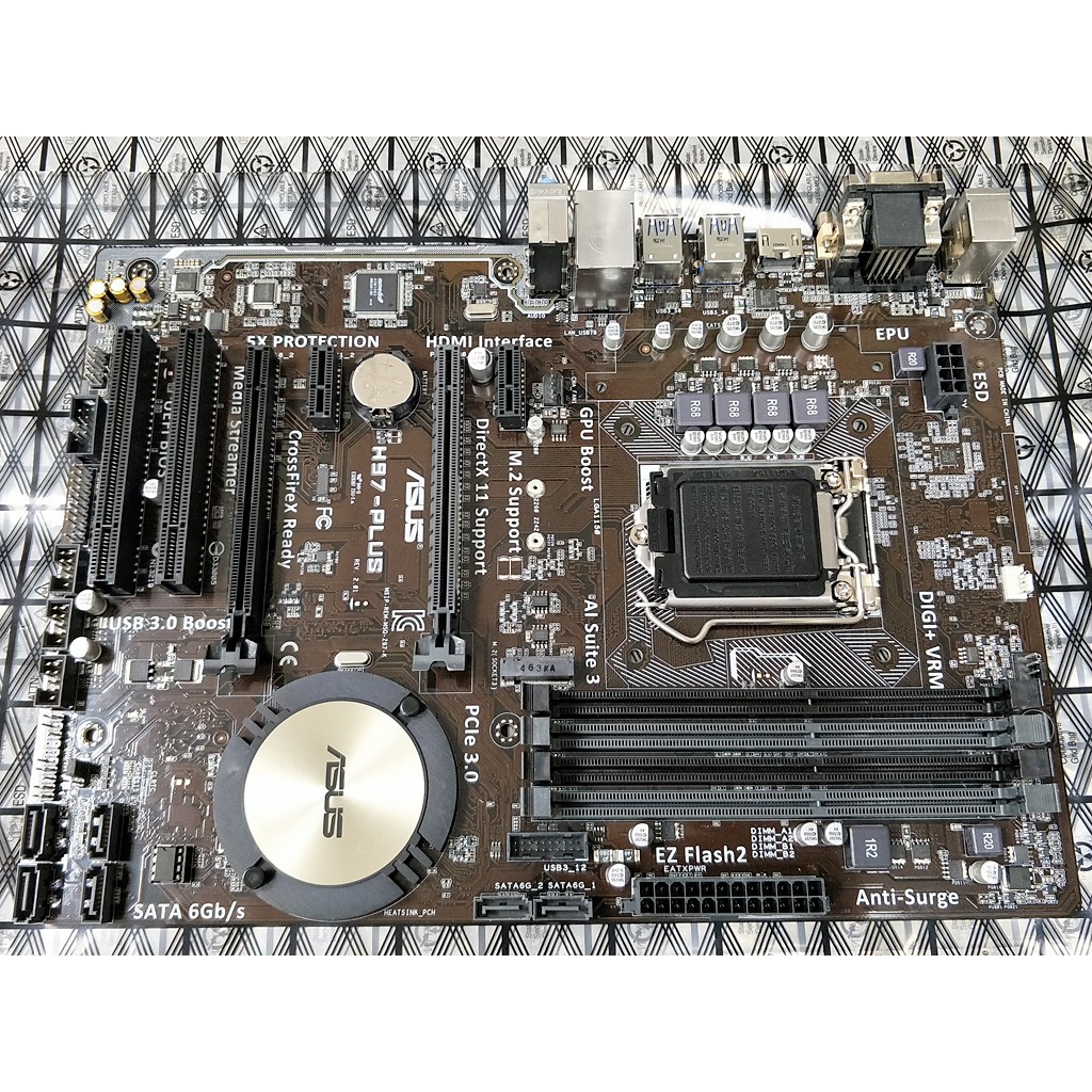 【含稅】ASUS 華碩 H97-PLUS H97晶片 1150 DDR3最大32G M.2 ATX 主機板 保三個月 | 蝦皮購物