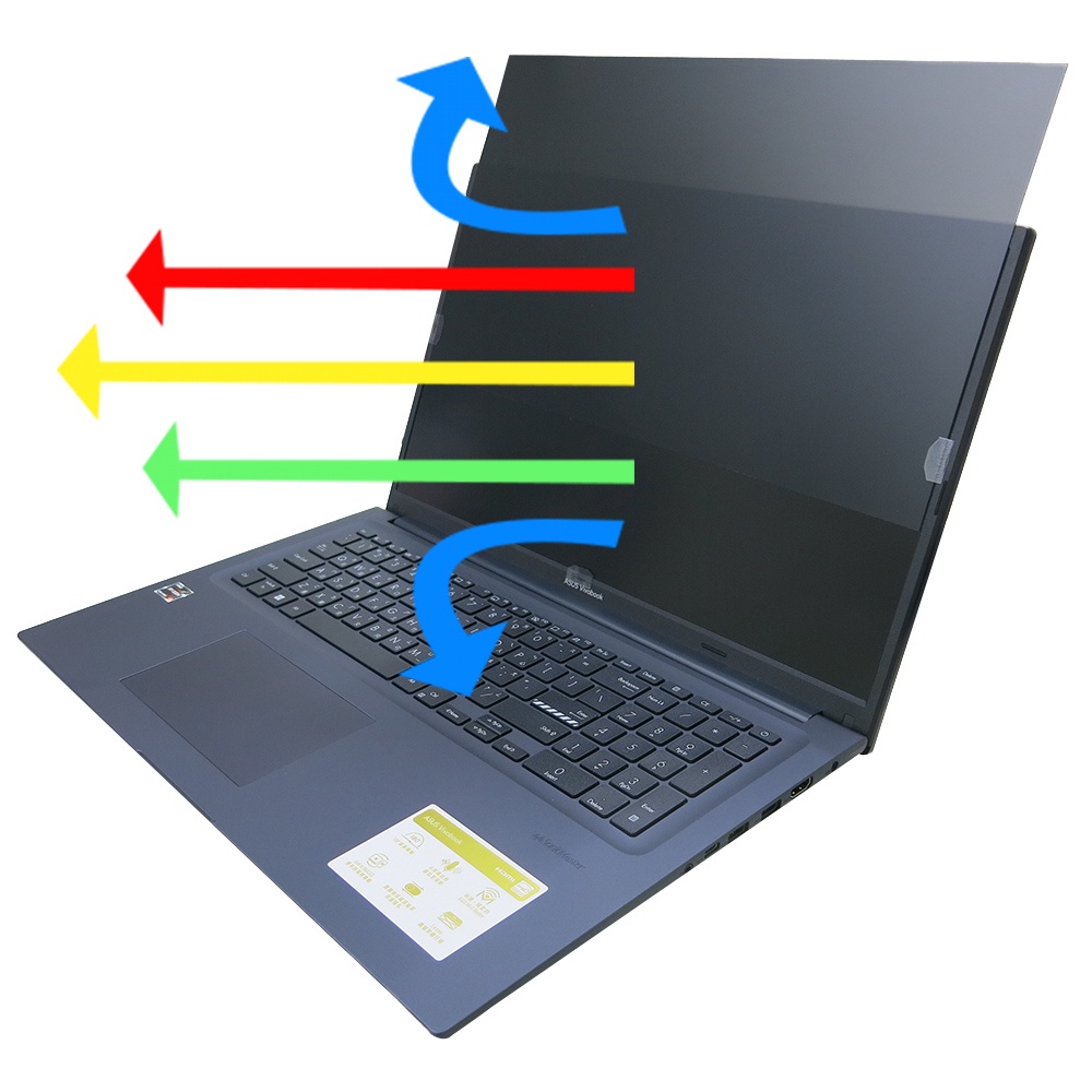 【Ezstick】ASUS Vivobook 17 M1702 M1702QA 防藍光 防眩光 防窺膜 防窺片 | 蝦皮購物