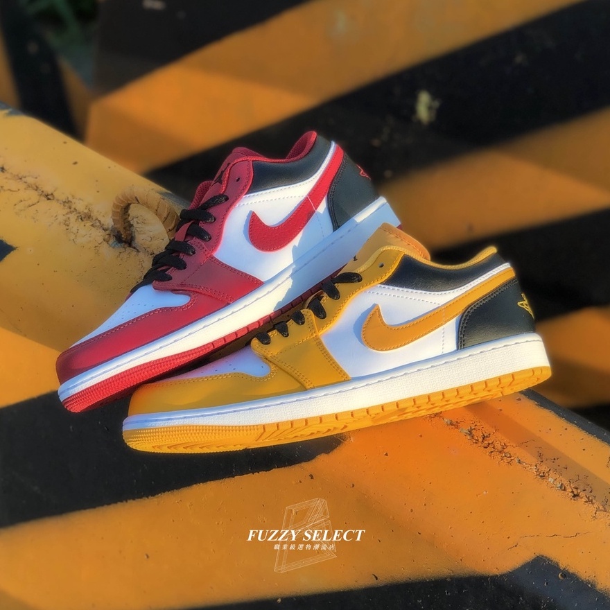 【逢甲FUZZY】Air Jordan 1 Low 紅黑 553558-163 黃黑 553558-701 553560 | 蝦皮購物