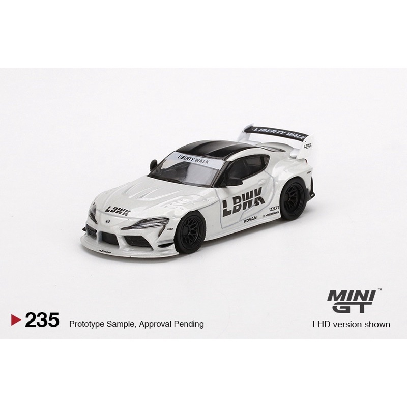 Mini GT 1/64 #235 LBWK Toyota GR Supra White | 蝦皮購物