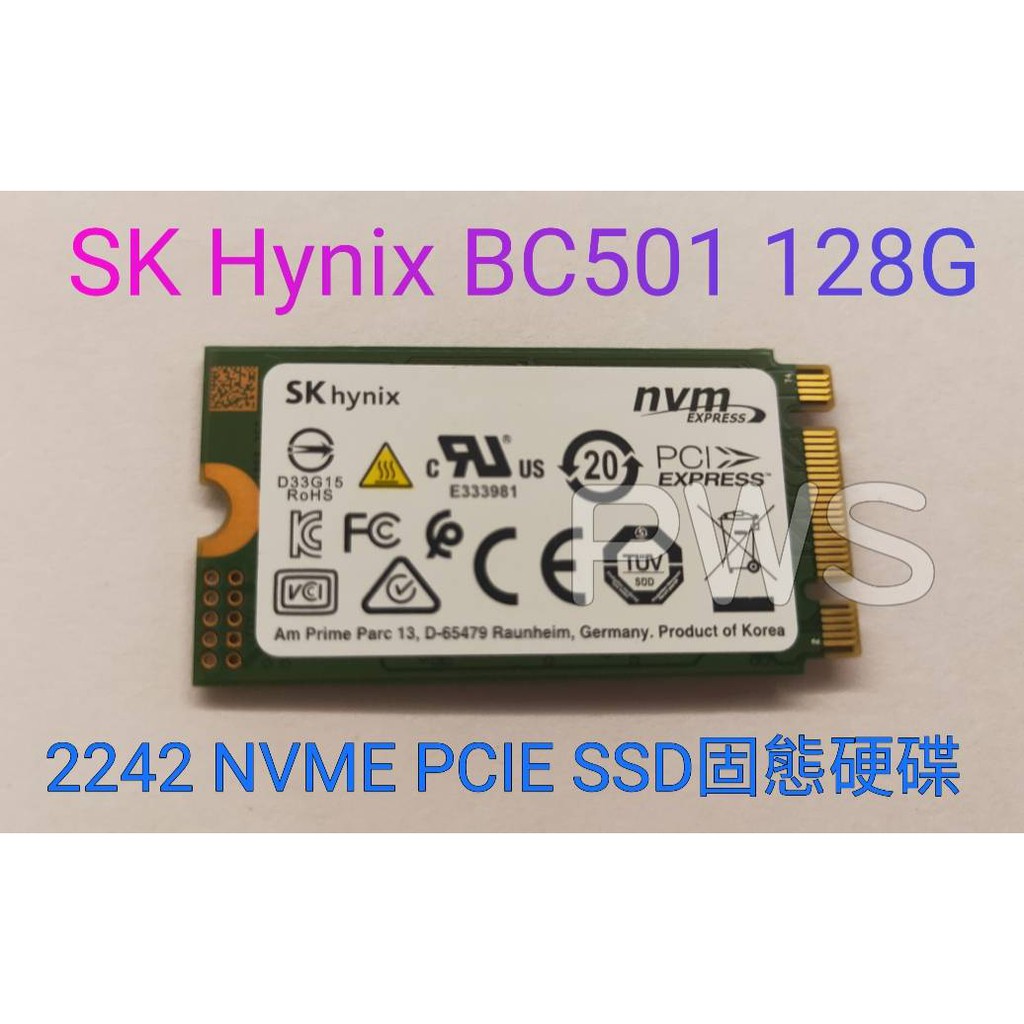 SK Hynix 海力士 BC501 128G 128GB 2242 NVME PCIE SSD 固態硬碟】☆ | 蝦皮購物