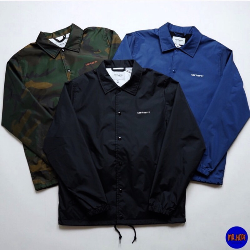 【MR.HOPE】歐線 CARHARTT WIP Script Coach Jacket 教練外套 防潑水 | 蝦皮購物