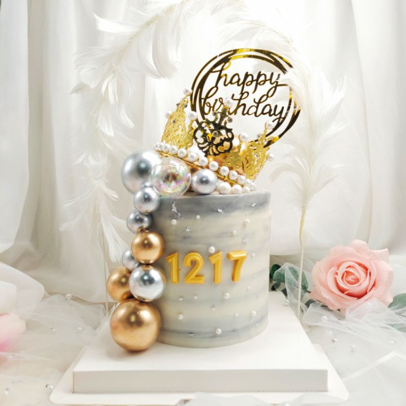 【yami_cake】台北客製化蛋糕 網美蛋糕 台北 中正 萬華 生日 慶生 蛋糕 奶油霜蛋糕 皇冠 奢華 浮誇 | 蝦皮購物