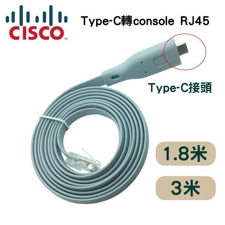 Type-C CONSOLE線(RJ 45) Type-C轉RJ45 CISCO路由器/交換機/AP無線路由器 | 蝦皮購物