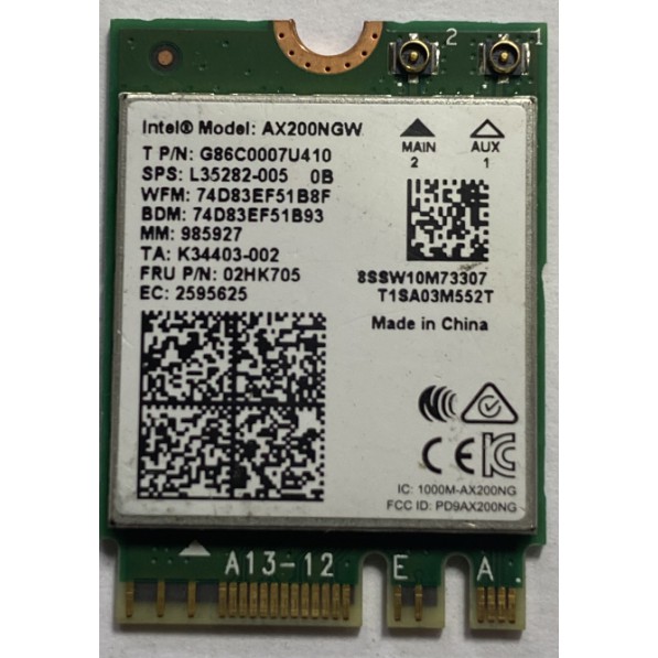 Intel wi-fi 6 ax200 gig+ 藍芽版本 5.2 最大速度 2.4gbps 2.4ghz, 5ghz | BeeCost