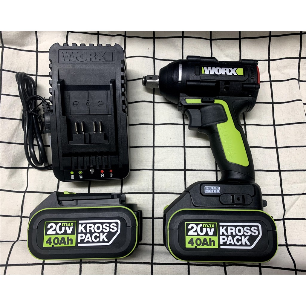 台灣現貨 Worx 威克士 Wu279 20v 無刷 四分頭 電動板手 衝擊扳手 可通用294起子機 電池 蝦皮購物