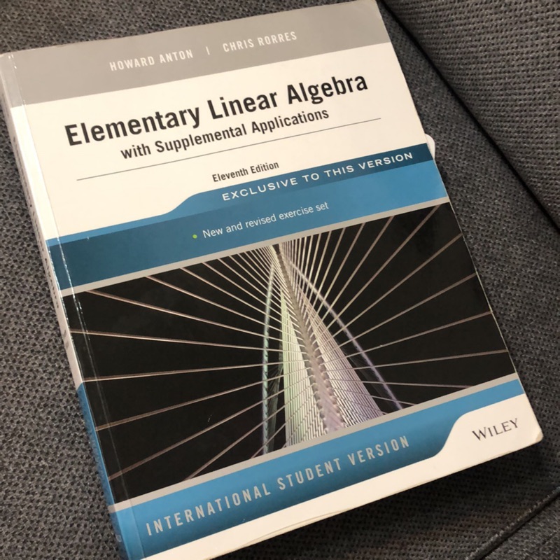 elementary linear algebra with supplemental applications | 蝦皮購物