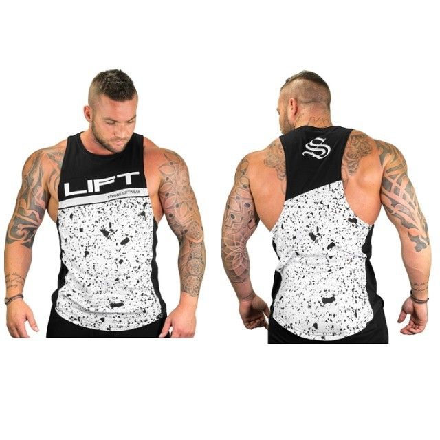 【硬派健身】現貨 澳洲購入 Strong Lift Wear 健身 重訓 黑斑 背心 M | 蝦皮購物