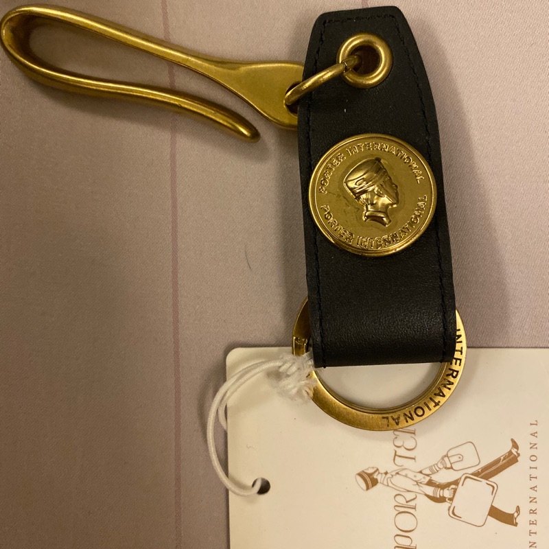 【全新】Porter international 真皮鑰匙圈 | 蝦皮購物