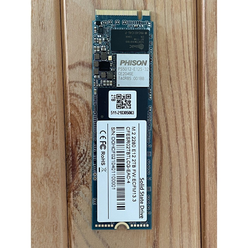 【SSD】PHISON 群聯 2TB / PS5012-E12S / NVME / PCIE Gen 3x4 | 蝦皮購物