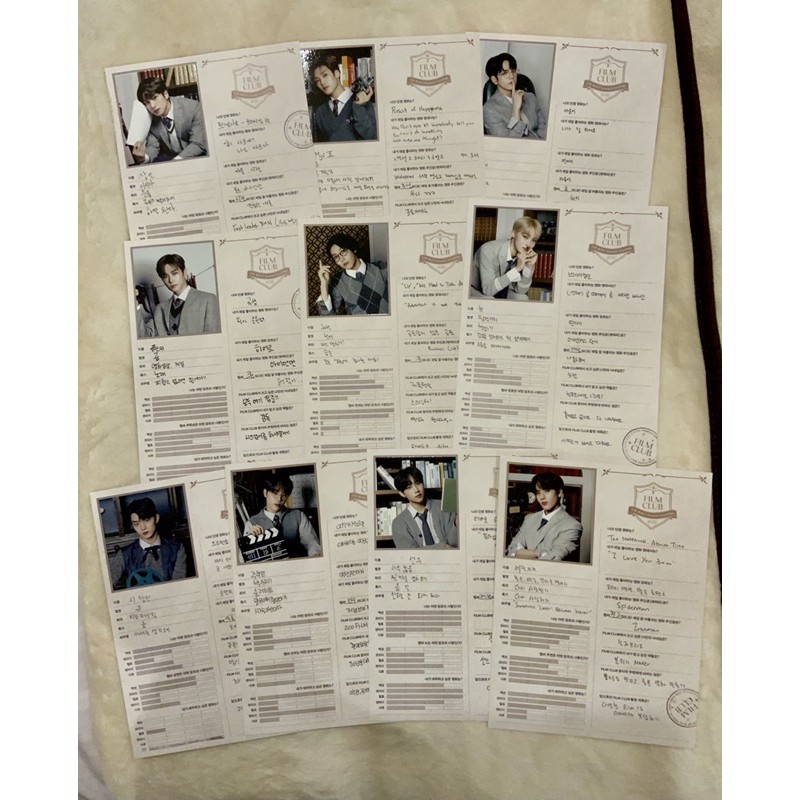 TBZ THE BOYZ 2021 官方年曆 Film Club 入社通知書 A4月曆紙 | 蝦皮購物