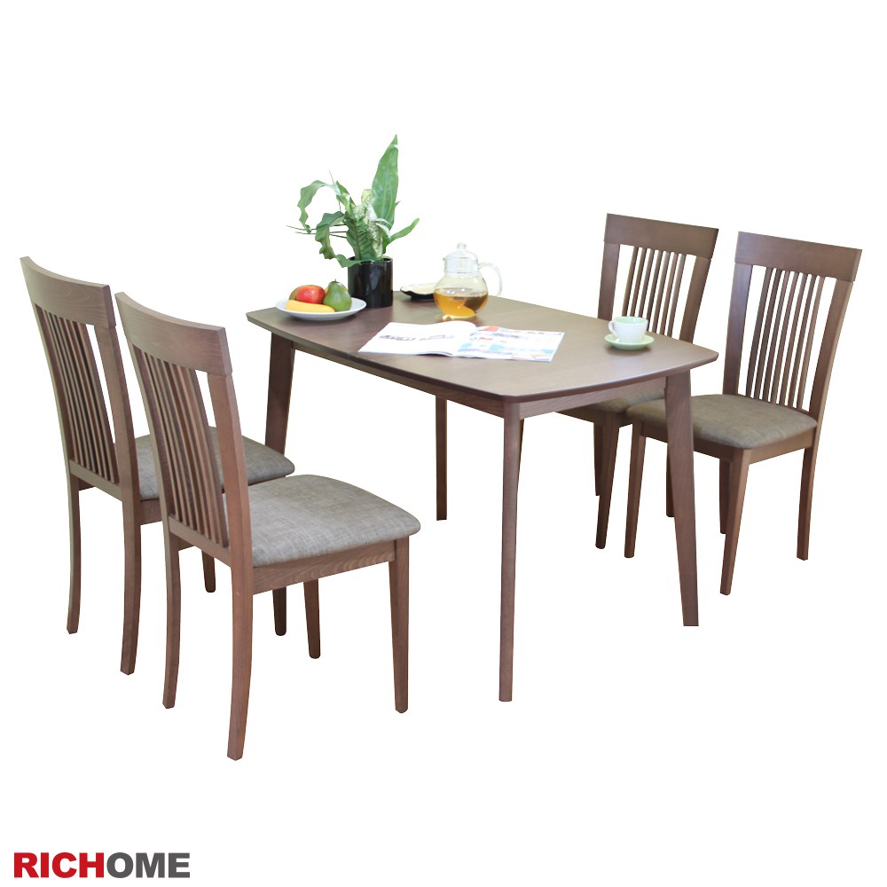 richome 延伸實木餐桌椅組購物比價 - 2021年9月 | FindPrice 價格網