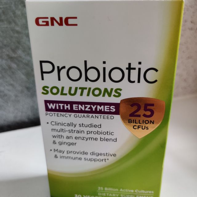 【現貨】GNC Probiotic Solutions 250億 益生菌 乳酸菌 30顆 含酶 | 蝦皮購物