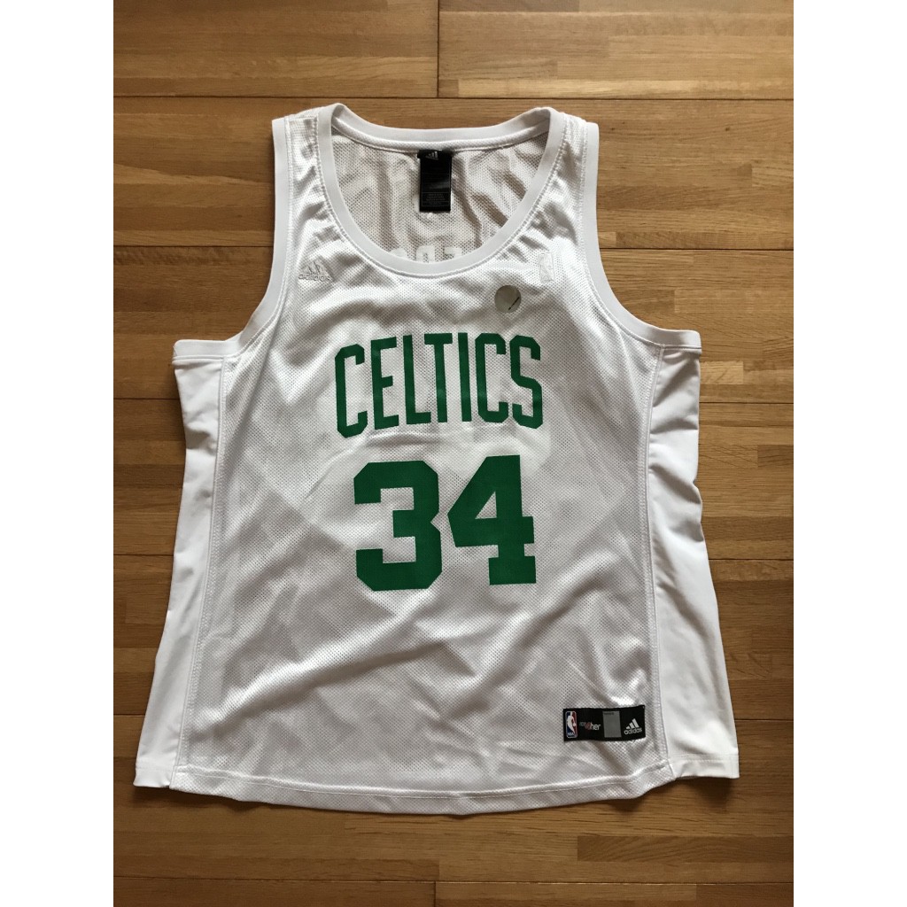【pierce 34 賽爾提克 稀有女版 白色腰身 Xl號】 Adidas 美版燙印 近全新無吊牌 Nba球衣 蝦皮購物 