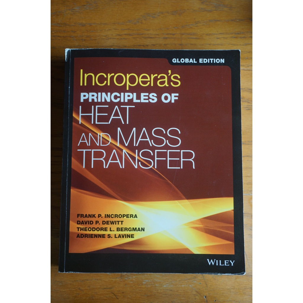 Incropera`s Principles Of Heat And Mass Transfer的價格推薦 - 2023年4月| 比價比個夠BigGo