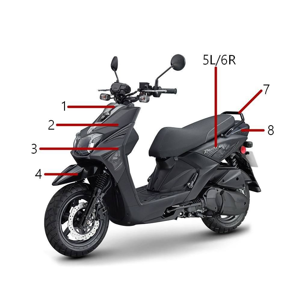 FaFa小棧 YAMAHA 山葉 新版 BWS R 2JS 原廠車殼 烤漆殼 19年版 | 蝦皮購物