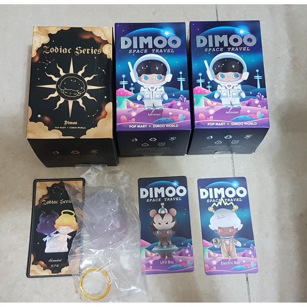 DIMOO 星座系列 雙子+電氣星人+飛碟男孩 太空系列 盲盒 公仔 玩具 | 蝦皮購物